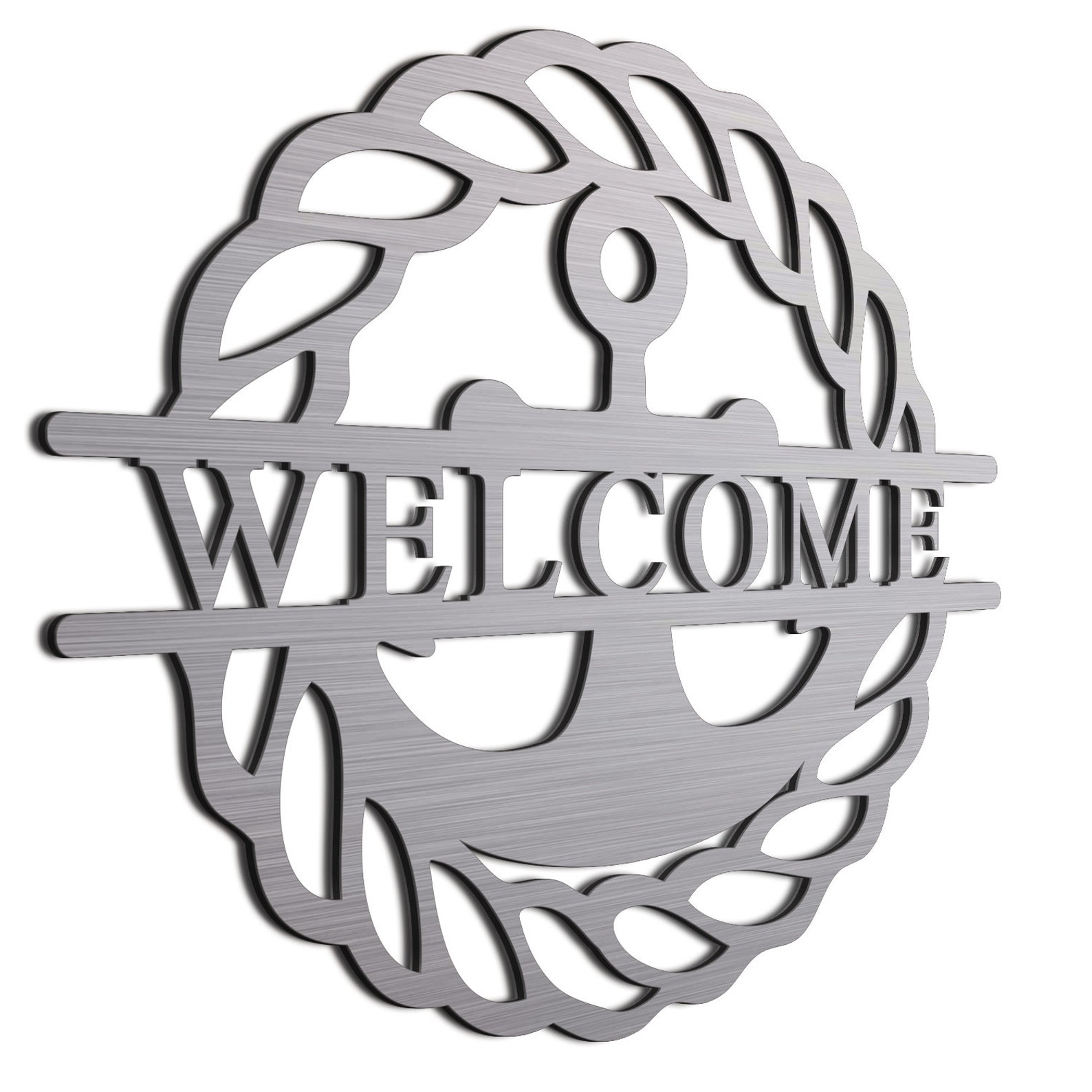 Aluminum Anchor Welcome Sign Door Hanger Welcome Sign - Etsy