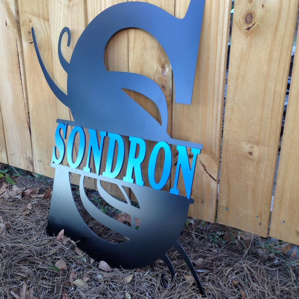 Personalized Aluminum Last Name Sign Police Thin Blue Line - Etsy