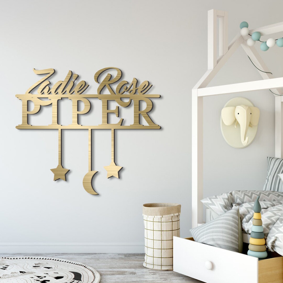 Toddler Sign Nursery Decor Personalized Baby Sign Super Cute Aluminum ...