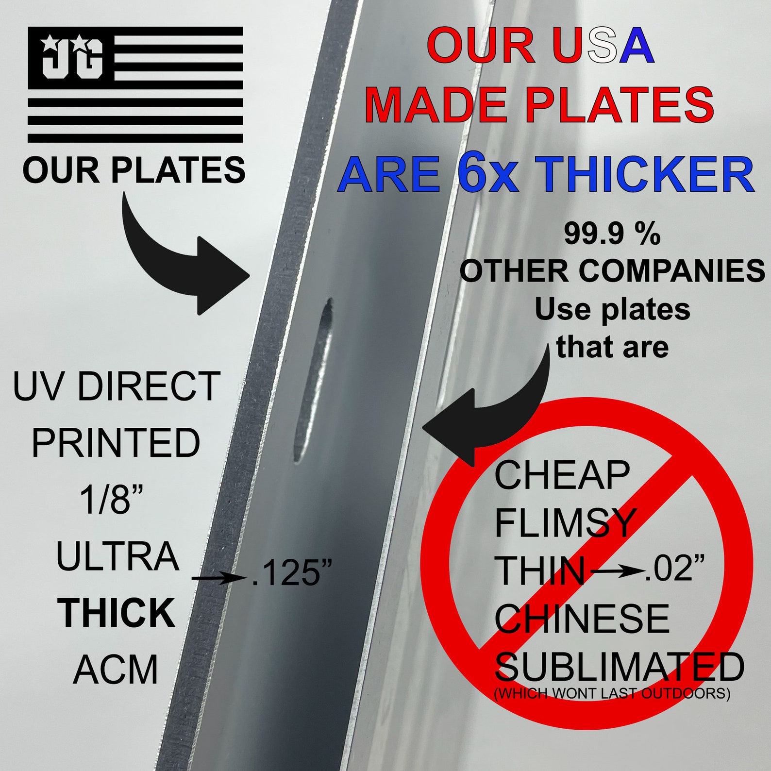 We the People License Plate Weather Resistant Made in the USA Precision ...