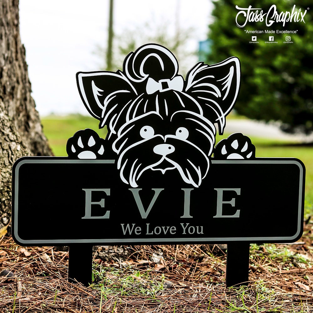 Personalized Dog Memorial Sign Pet Grave Marker Yard Sign - Etsy