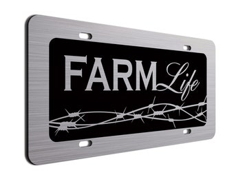 Farm License Plate | Etsy