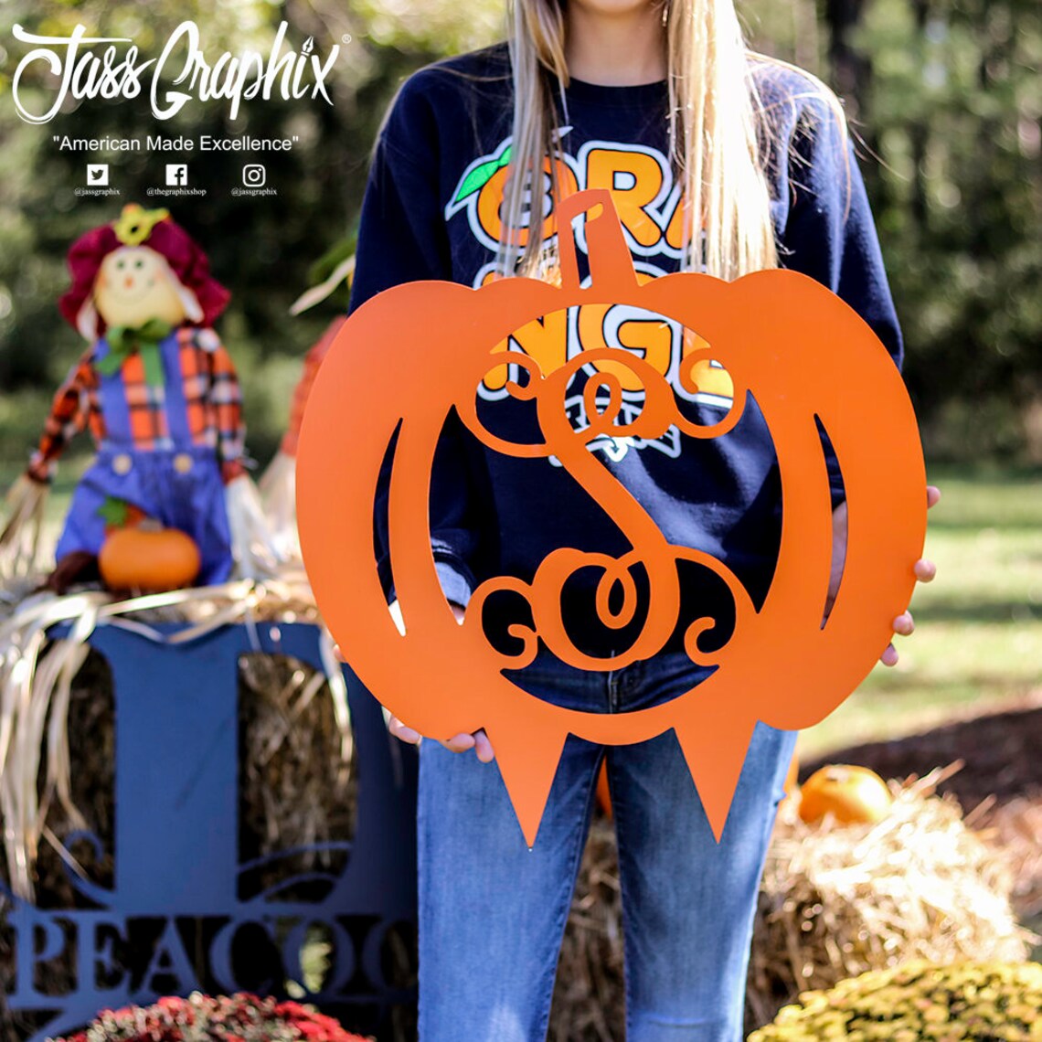 Personalized Pumpkin Custom Fall Decor Pumpkin Yard Art - Etsy
