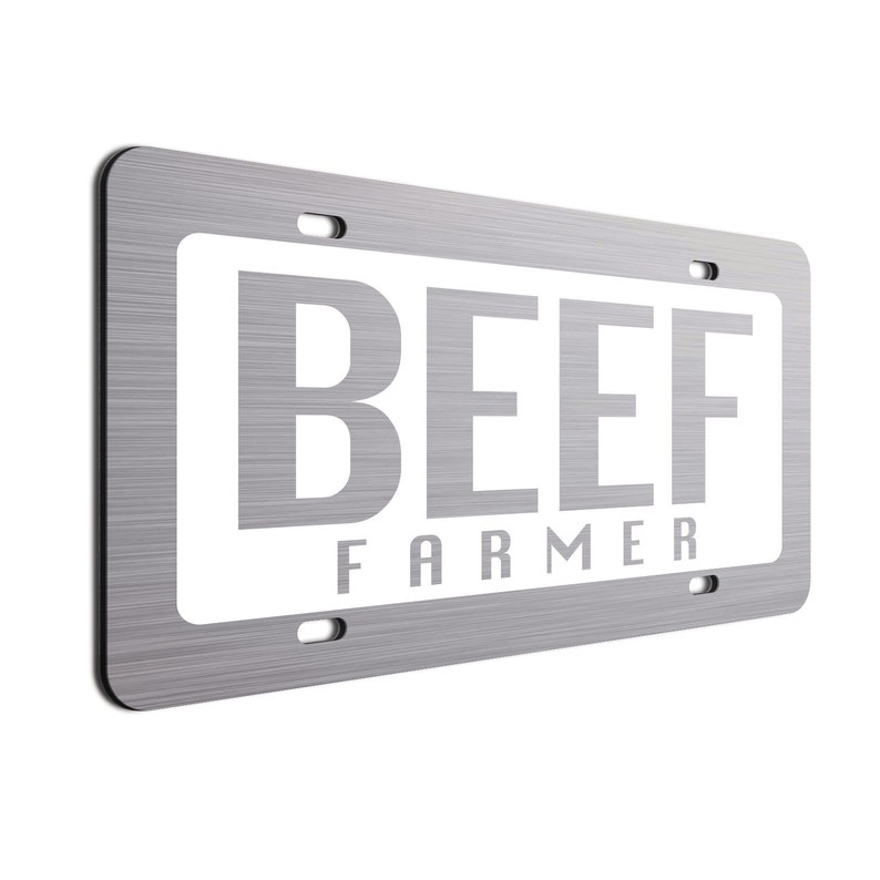 Beef License Plates Beef Farmer for Trucks Cars & - Etsy