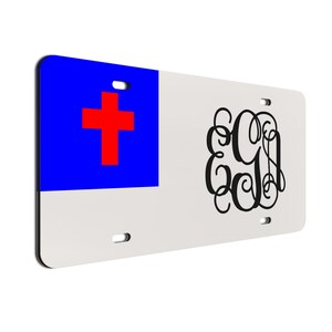 Christian Flag Personalized License Plate Religious Car Tag. We Offer ...