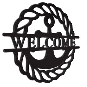Aluminum Anchor Welcome Sign | Door Hanger | Welcome Sign | Gift for ...