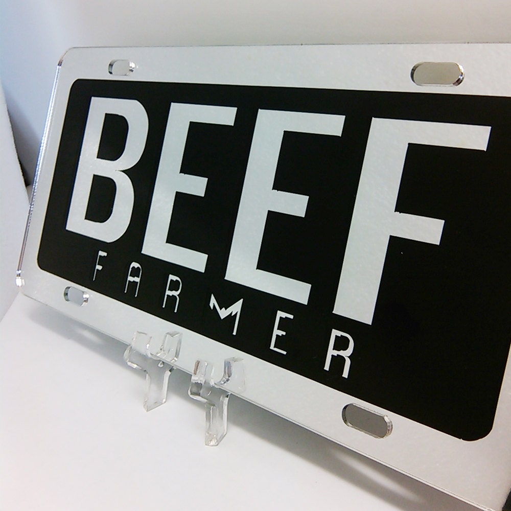 Beef License Plates Beef Farmer for trucks cars & | Etsy