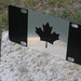 Canadian Flag License Plate Matte Black on 1/8" Black Heavy Duty ...