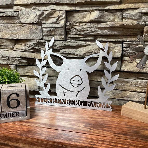 Personalized Pig Farmer Sign Door Hanger Wall Sign Gift - Etsy