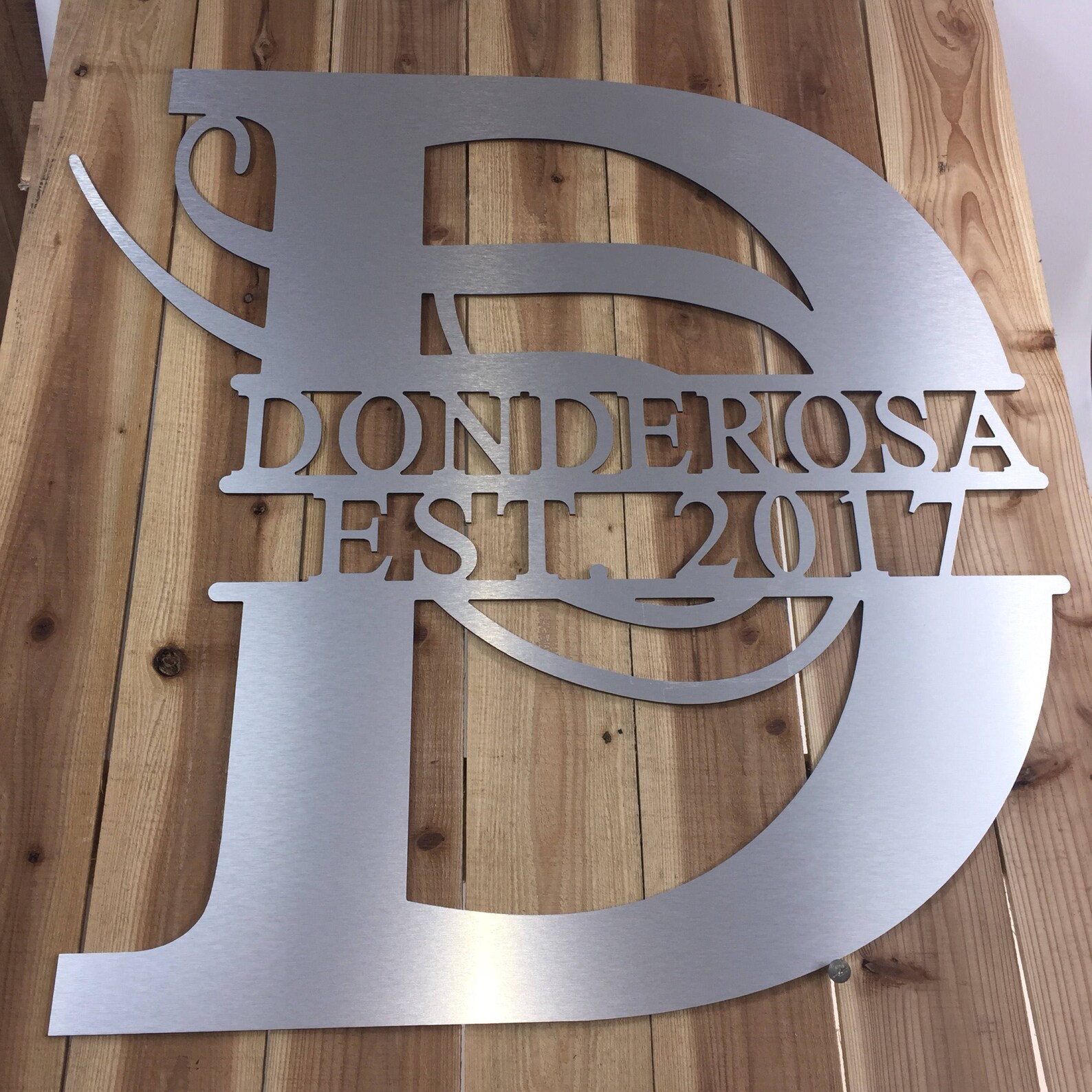 Personalized Outdoor Name Sign. Install on a Wall Fence or | Etsy