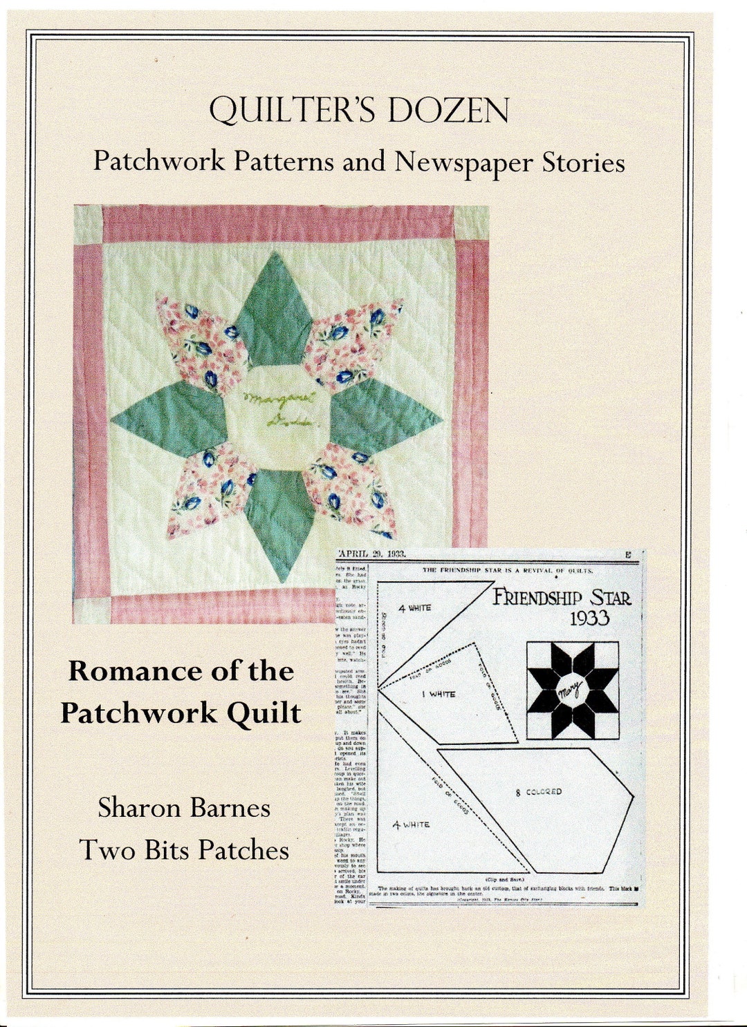 Quilter's Dozen ~ Patchwork Patterns and Newspaper Stories ~ Romance of ...