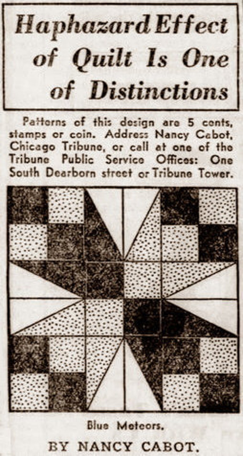Patchwork Patterns and Newspaper Stories ~ February 1936 - Etsy