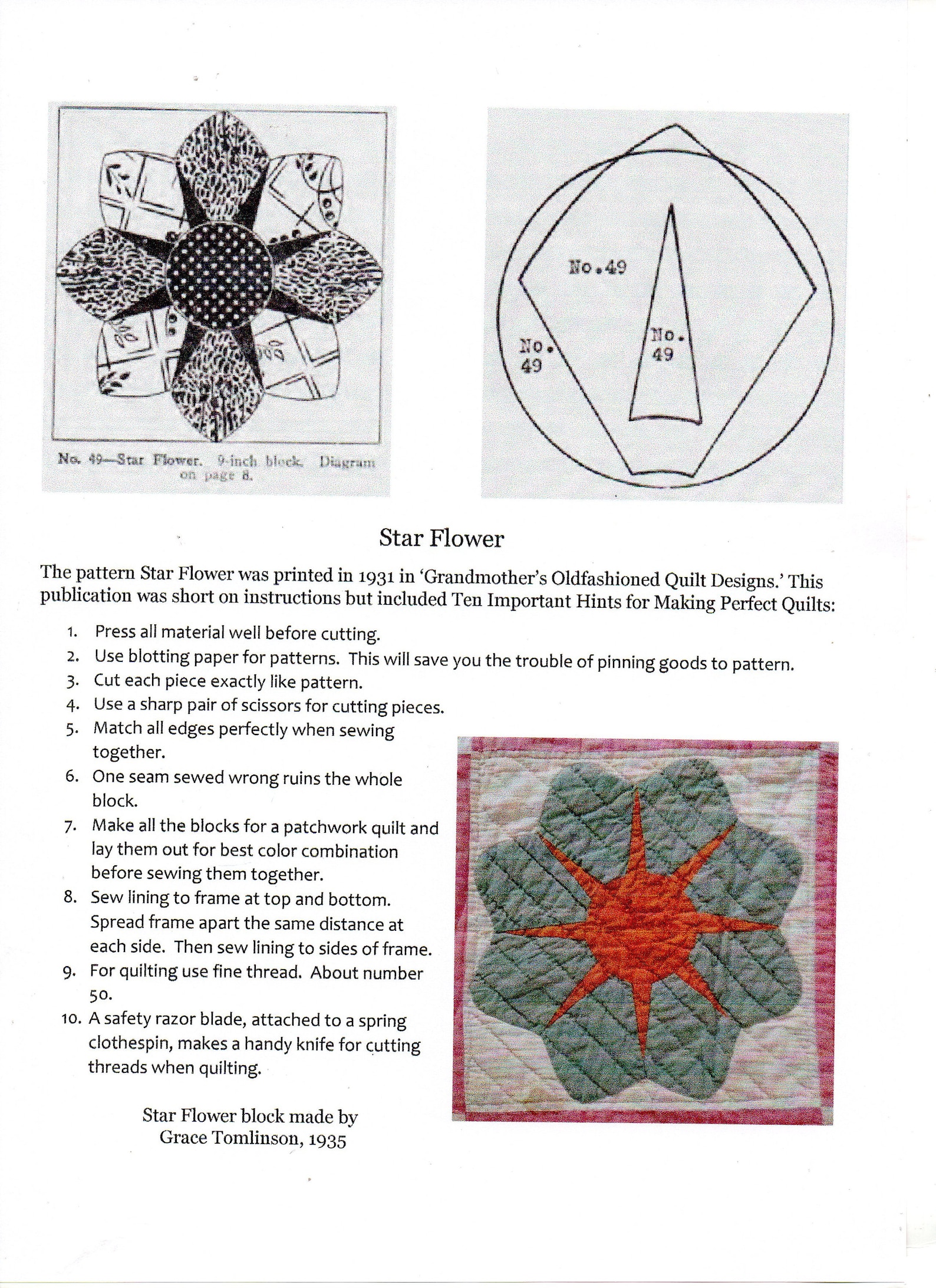 Quilter's Dozen ~ Patchwork Patterns and Newspaper Stories ~ Romance of ...
