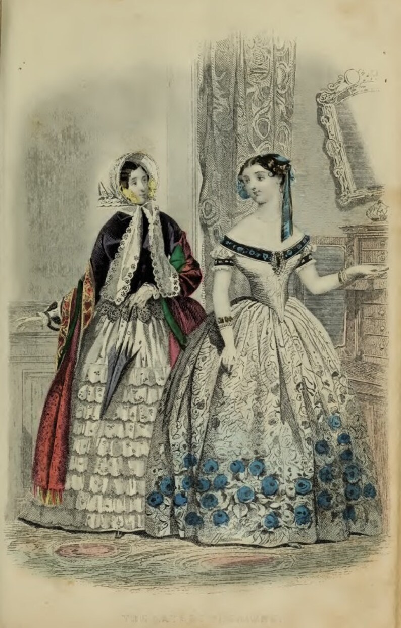 The Godey's Lady's Best Bits Book: March 1854 - Etsy