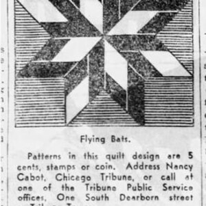 Flying Bats - Quilt Block Pattern Plus More From 1935 - Etsy