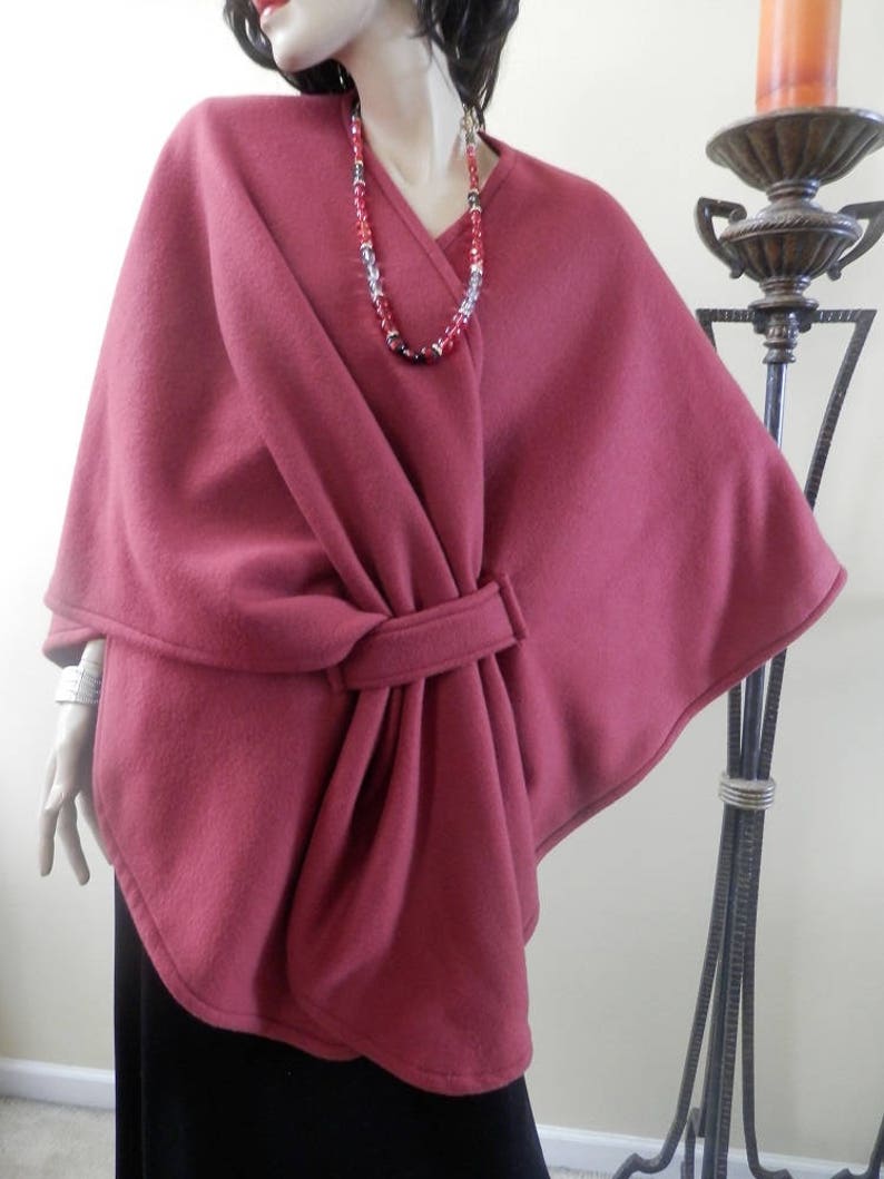 New Light Burgundy Ruana Wrap/Women Poncho/Shawl/Women | Etsy