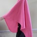 New Pink Ruana Wrap/boho Kimono/poncho Shawl/women Cape/lightweight ...