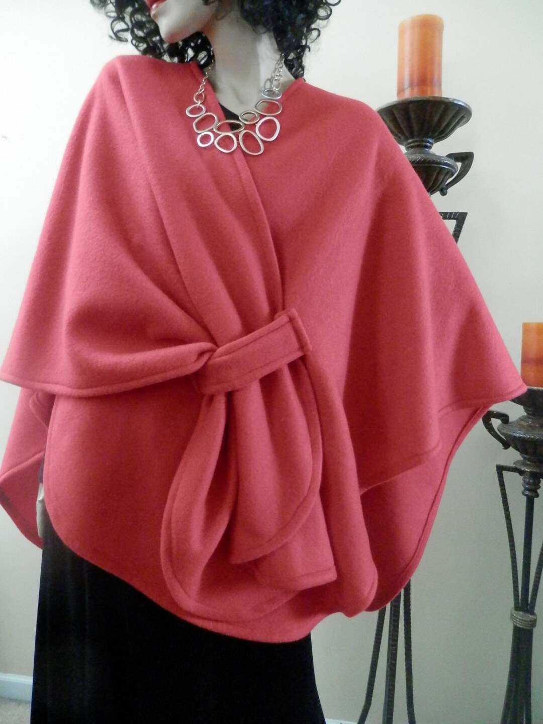Women's Wrap/all Seasons Wrap/red Ruana Wrap/women Poncho/shawl/women ...