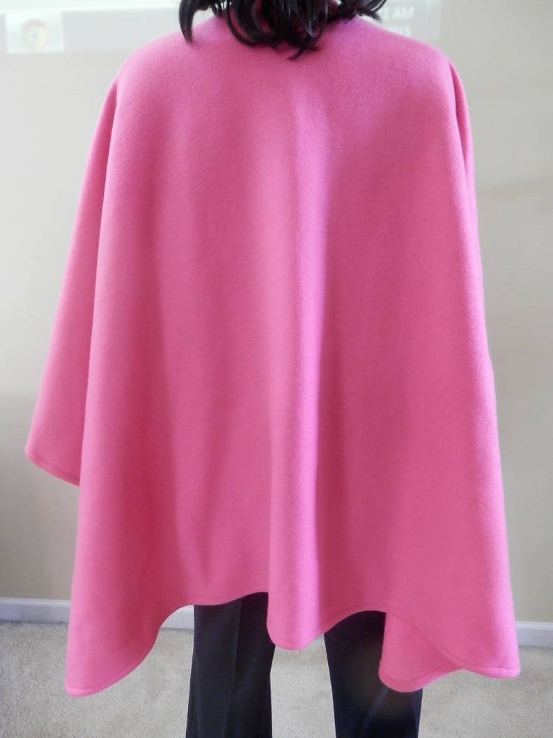 New Hot Pink Ruana Wrap/Boho Kimono/Poncho Shawl/Women | Etsy