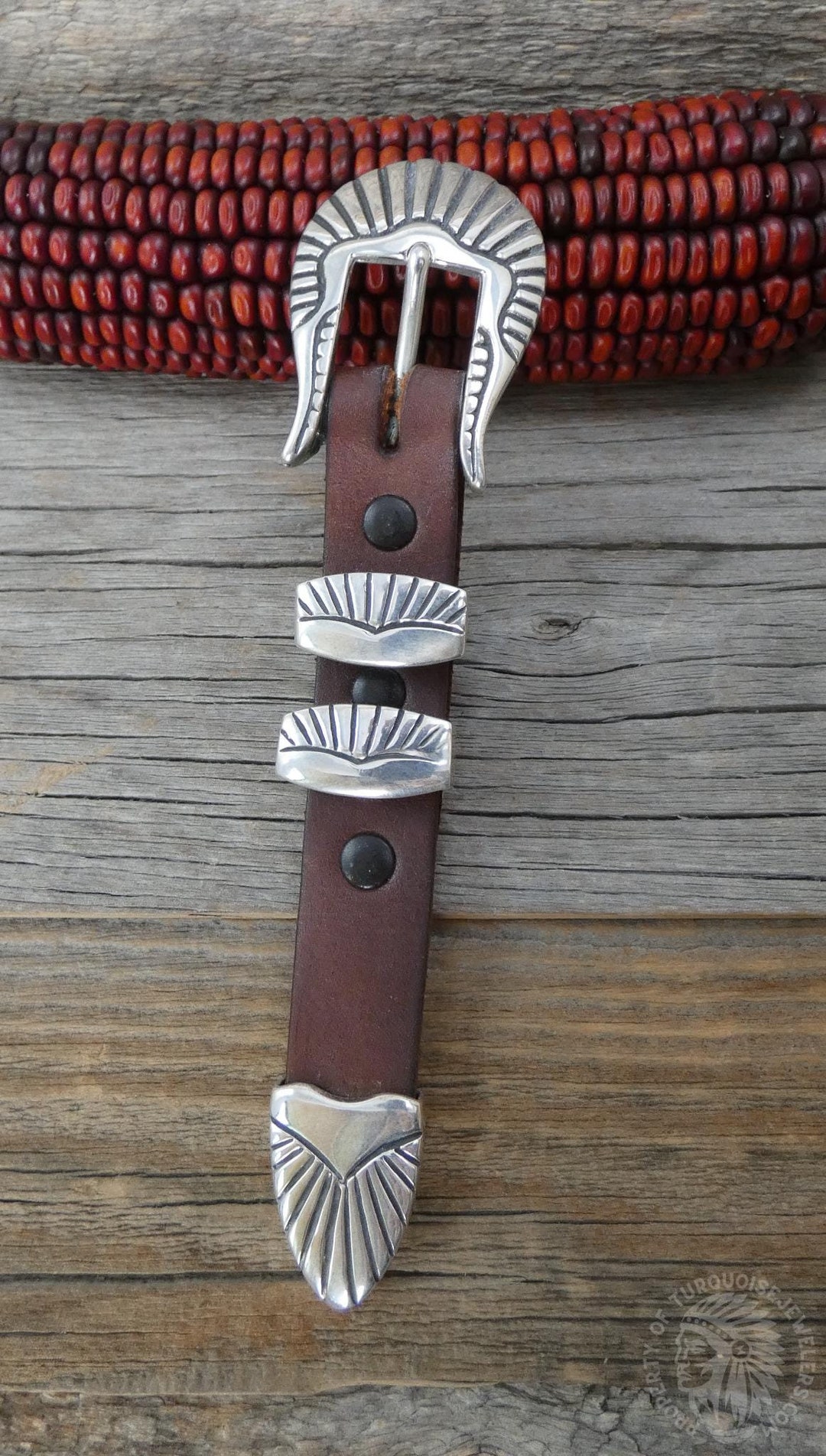 Native American Navajo 4 Piece Ranger 925 Sterling Silver Buckle Set - Etsy