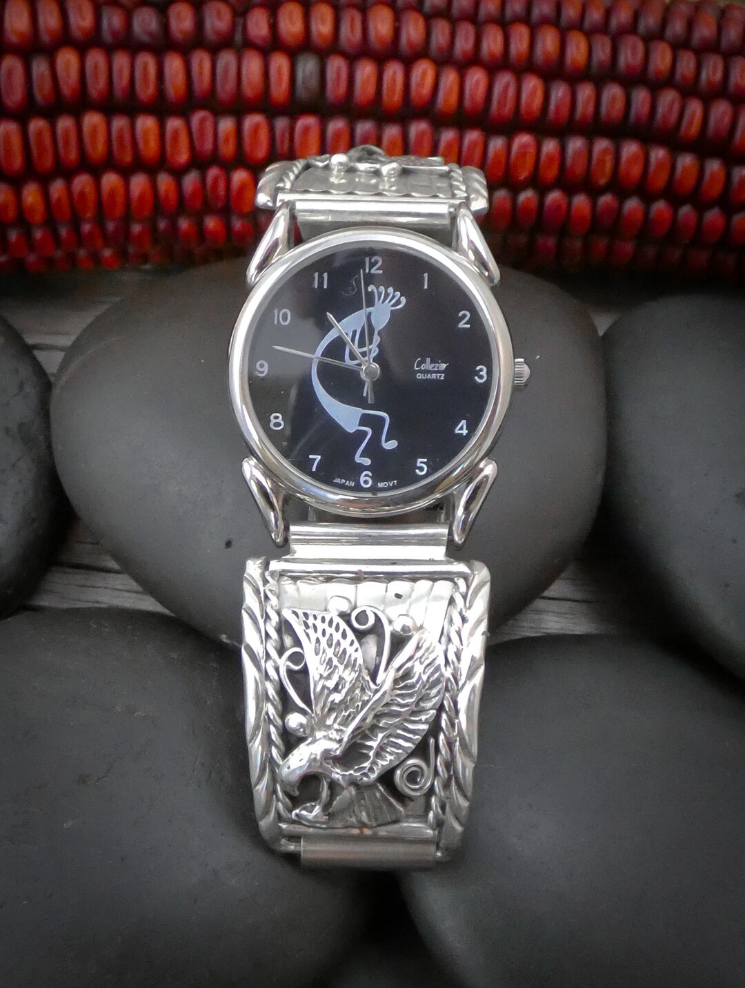 Native American Navajo Watch Eagle Sterling Silver Men's - Etsy