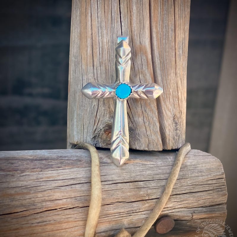 Turquoise Cross - Etsy