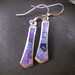 Navajo Silver Purple Spider Web Opal Inlay Dangle Earrings, Gifted ...
