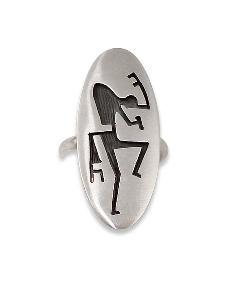 Native American Hopi Silver Kokopelli Ring Size 7 / Flute - Etsy