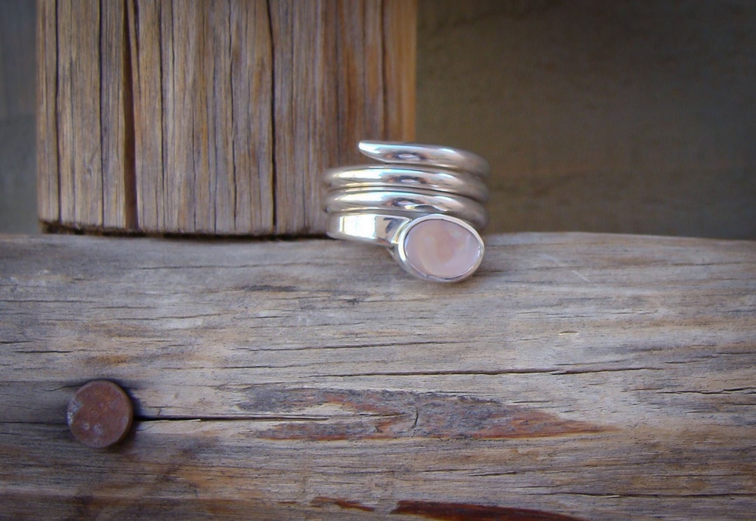 Native American Navajo Pink Mussel Shell Silver Adjustable Ring Size 6. ...