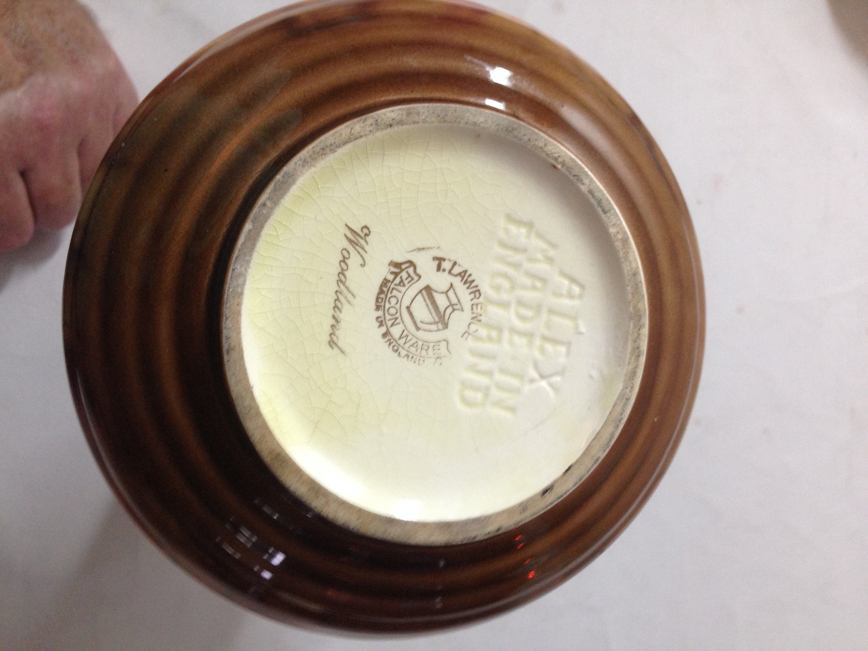 Falcon Ware Woodland Art Deco Vase Jug Pitcher, T Lawrence Alex Made in ...