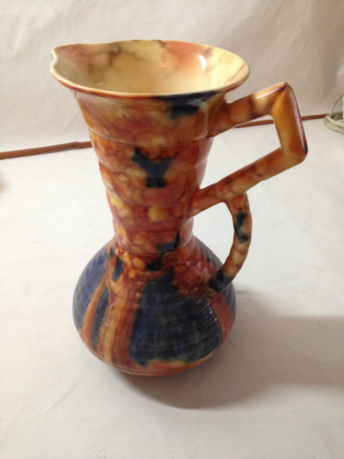 Falcon Ware Woodland Art Deco Vase Jug Pitcher, T Lawrence Alex Made in ...