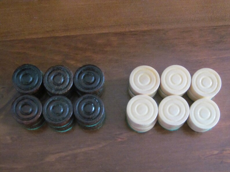 Brand New Set of Checkers / Draughts Pieces - Etsy