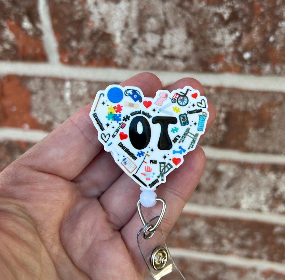Occupational Therapy Id Badge Holder, Occupational Therapy Badge Reel ...