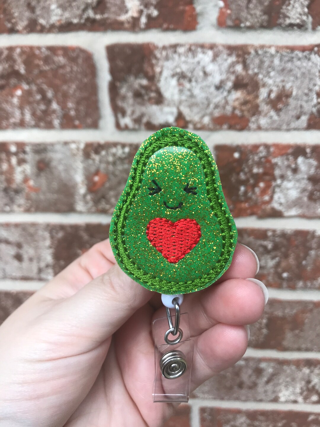 Avocado Badge Reel, Badge Reel Topper, Cafeteria Badge Reel, Food Badge ...
