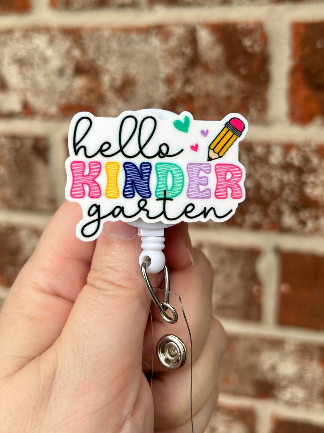 Kindergarten Badge Reel, Teacher Badge Reel, School Badge Reel ...