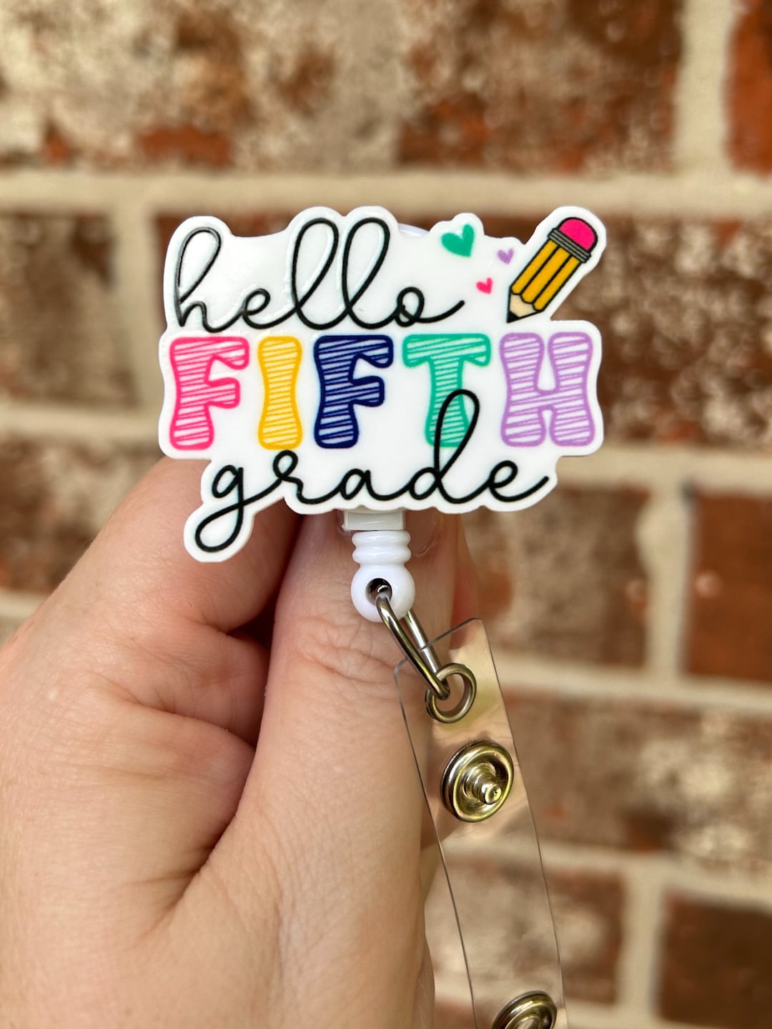 5th Badge Reel, Teacher Badge Reel, School Badge Reel, Educator Badge ...