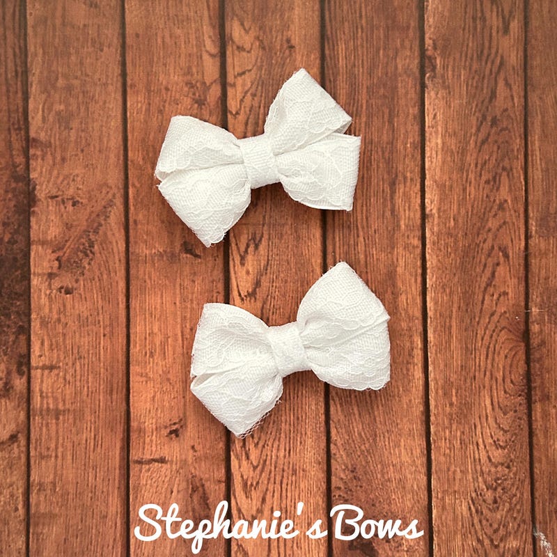 Pigtail Bows - Etsy