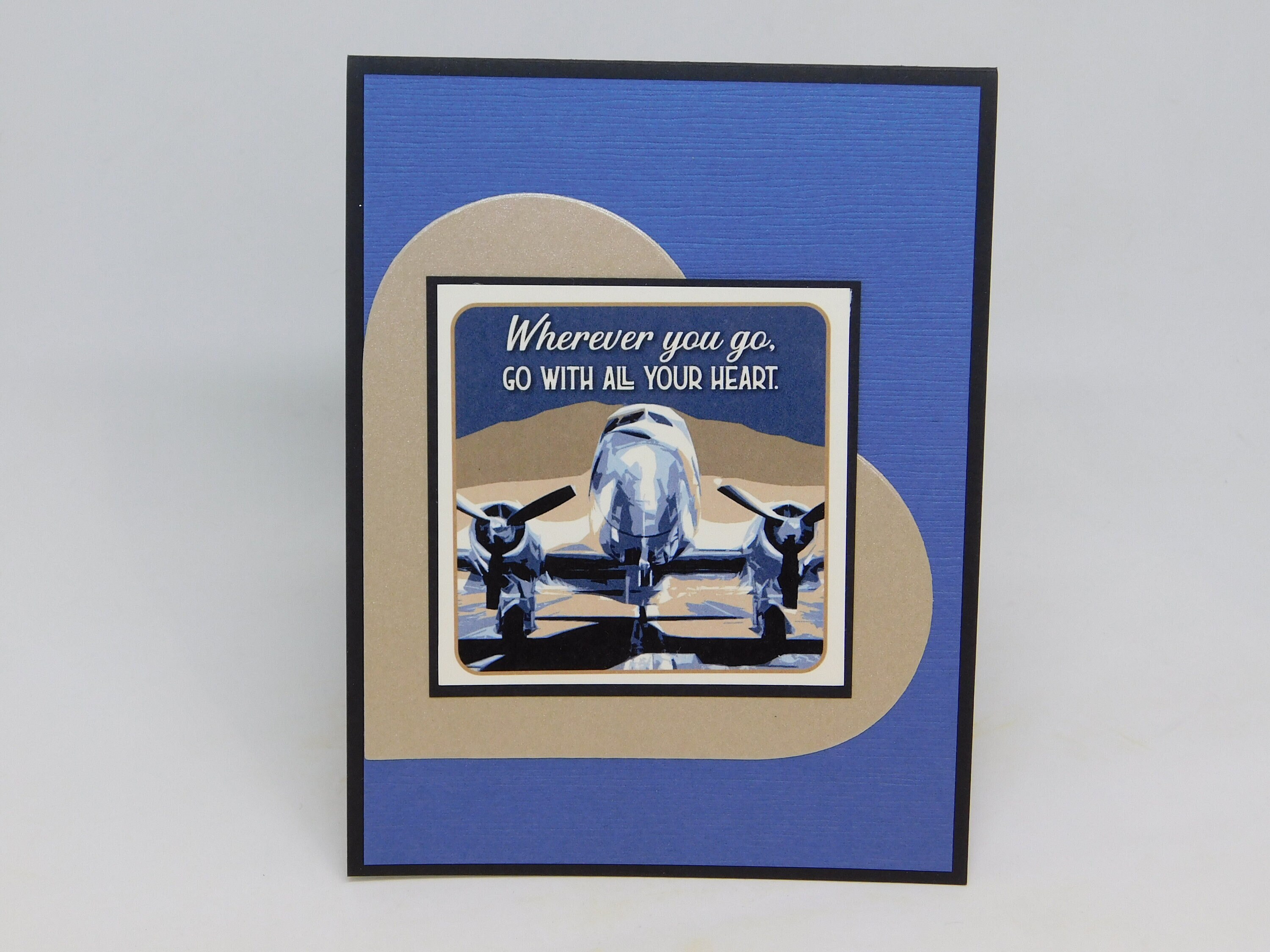 Graduation Card. Congratulations Card. Retirement Card. Airplane Theme ...