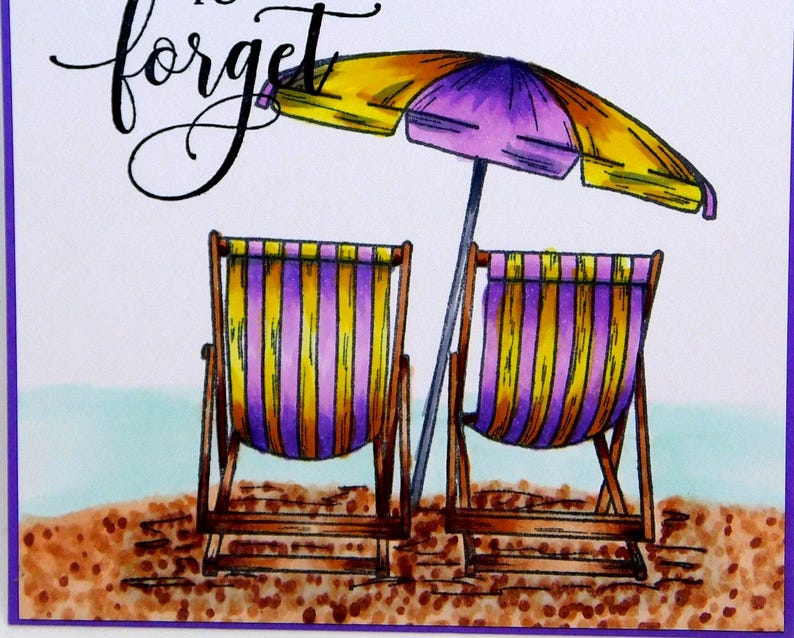 Friendship Card. Beach Scene. Good Friends Are Hard to Find, Harder to ...