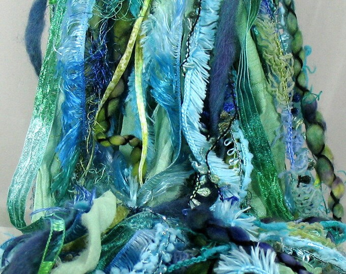 Tule Fog Elements 12yd 6x2 . Art Yarn Bundle . Neutral Fiber Art Craft ...