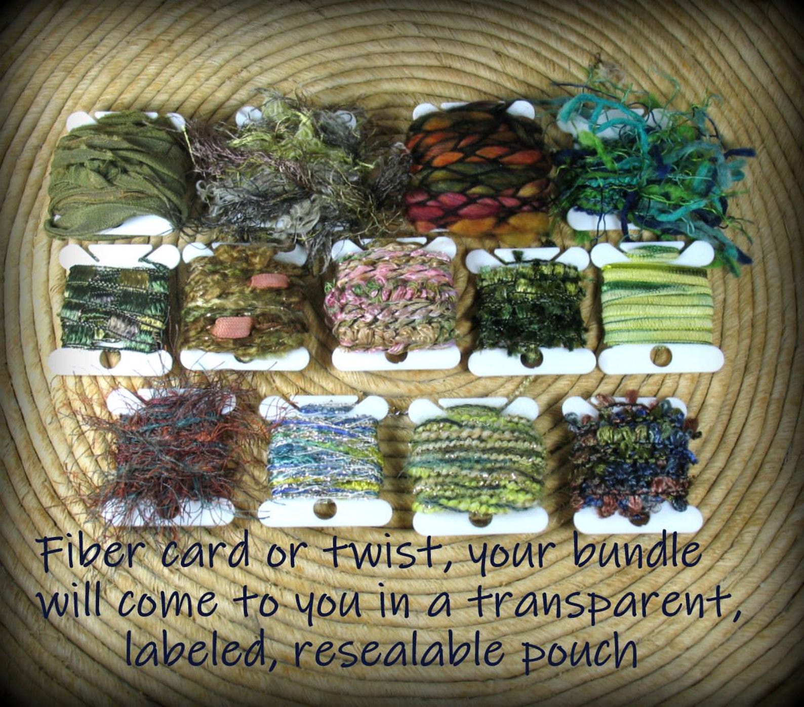 Primordial Forest Elements 26yd 13x2 Fantasy Fiber Art Yarn Bundle ...