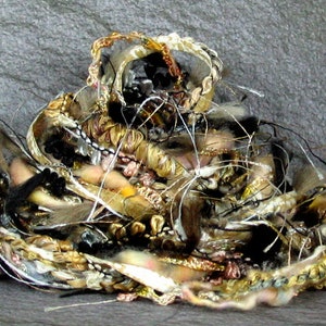 Nighthawk Elements 12yd 6x2 . Fantasy Art Yarn Specialty Ribbons Fiber ...