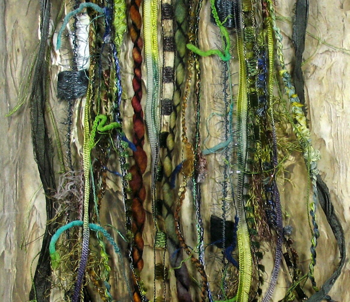 Primordial Forest Elements 26yd 13x2 Fantasy Fiber Art Yarn Bundle ...