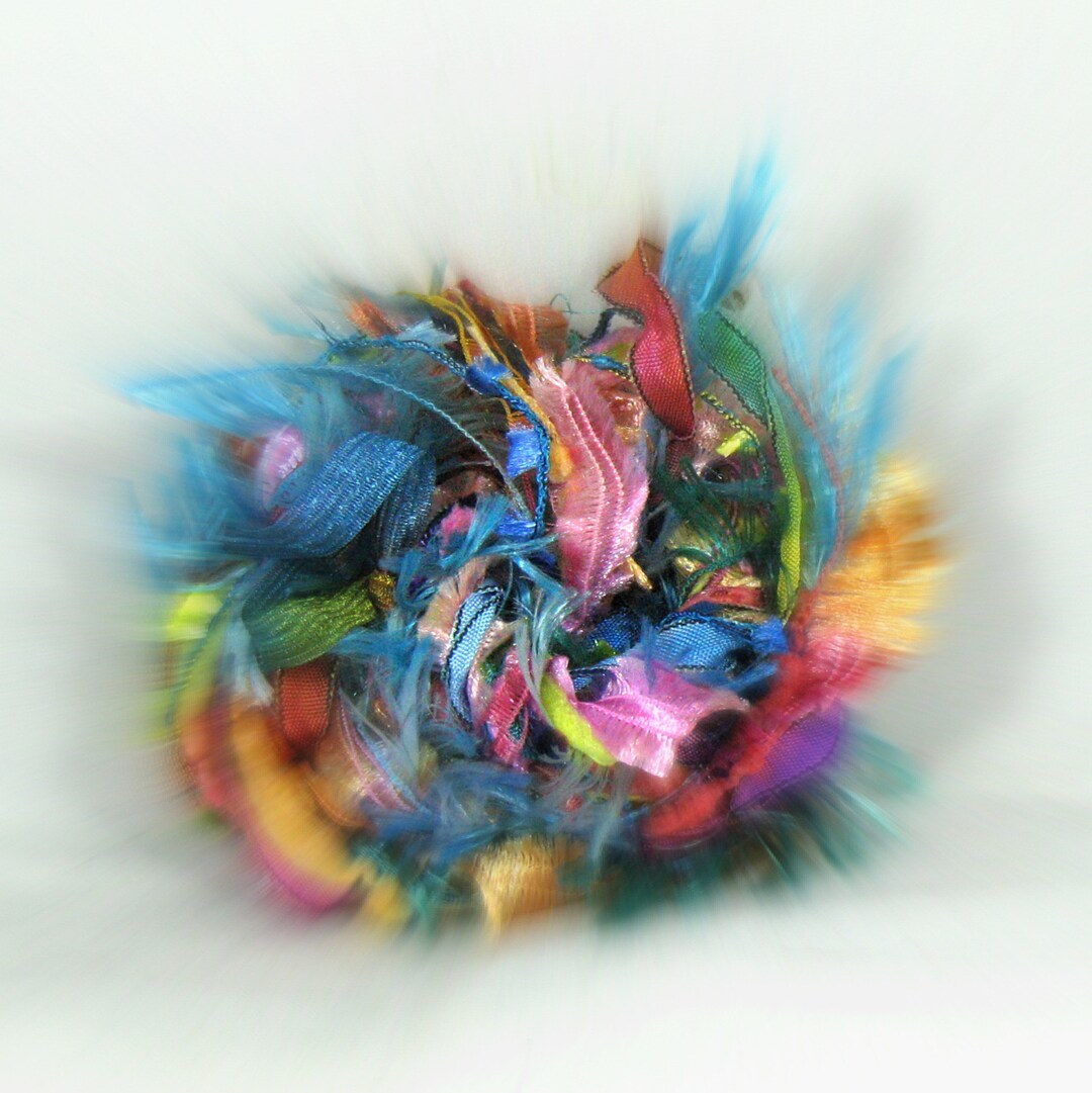 Beach Party Elements 12yd Tropical Fiber Art Yarn Bundle . Mixed Media ...