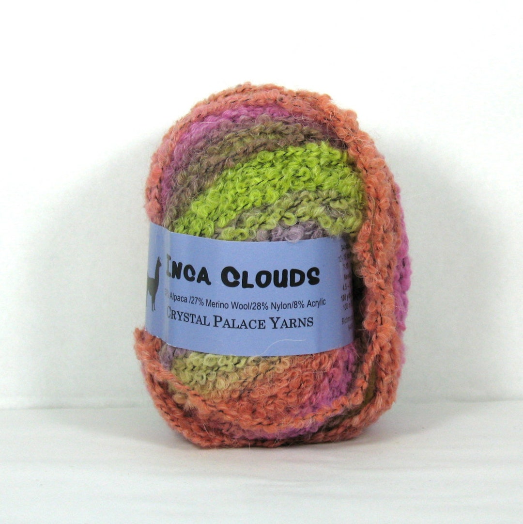 Inca Clouds Yarn by Crystal Palace . Puruvian Lilies 405 . Coral ...