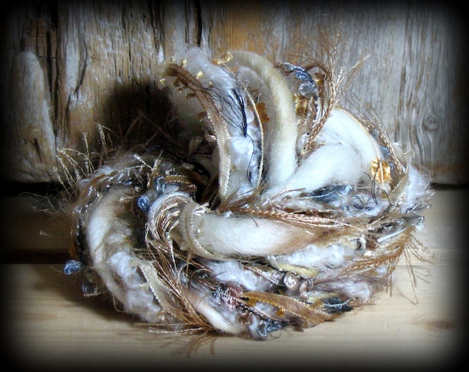 Winter Range Elements 12yd 6x2 Art Yarn Bundle . Mixed Media Fiber ...