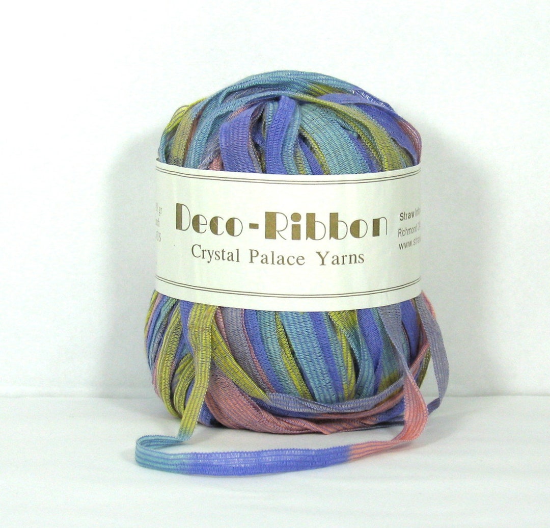 Deco-ribbon by Crystal Palace 9542 . 80yds . Lavender Peach Blue Gold ...