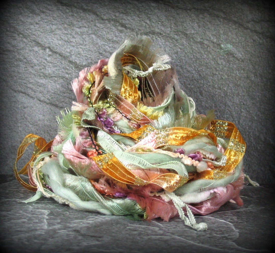 Rock Garden Elements 12yd 6x2 Fiber Art Yarn Bundle . Hand Painted ...