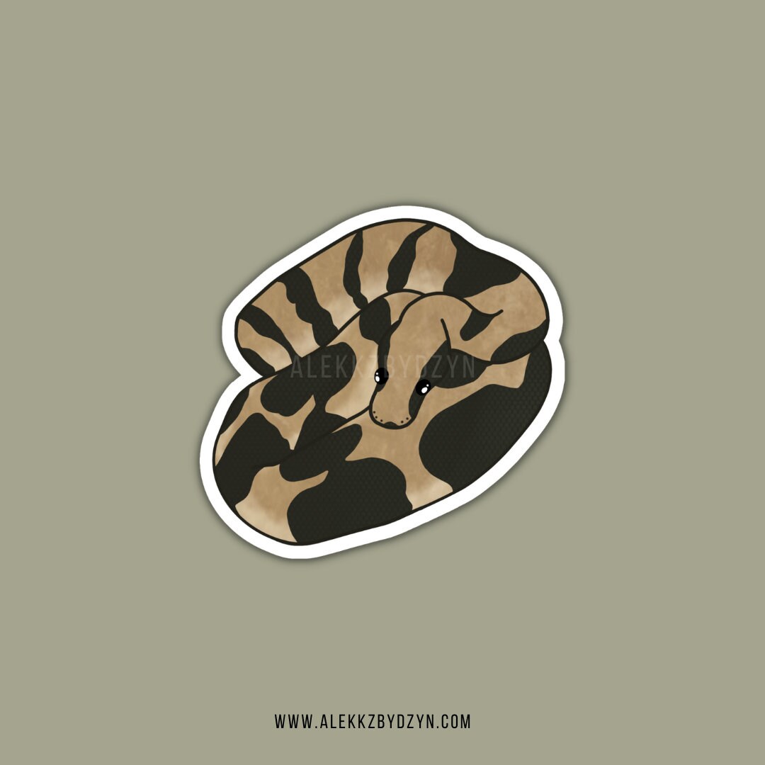 Cute Ball Python Snake Sticker Snake Sticker Reptiles Ball Python ...