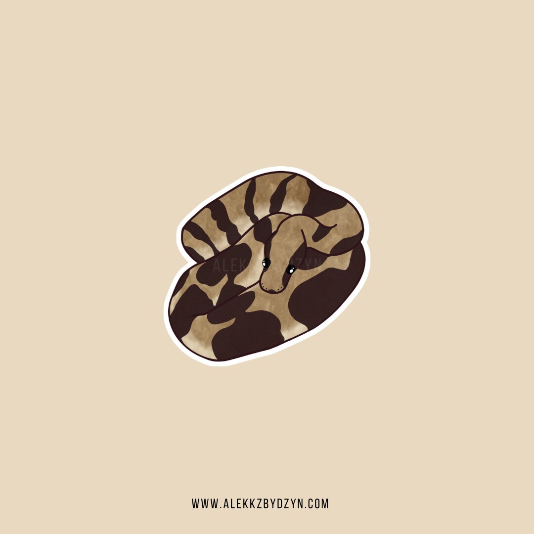 Custom Snake Sticker Personal Custom Snake Sticker Hand Drawn Digital ...
